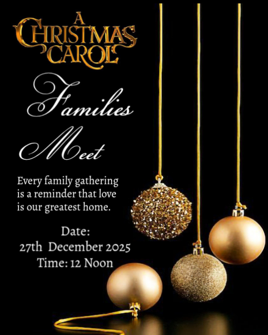 Black Maximalist Holiday Family Gathering Invitation Instagram Portrait ...