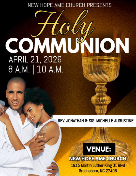 Black Maximalist Holy Communion Flyer (us Letter) Template | PosterMyWall