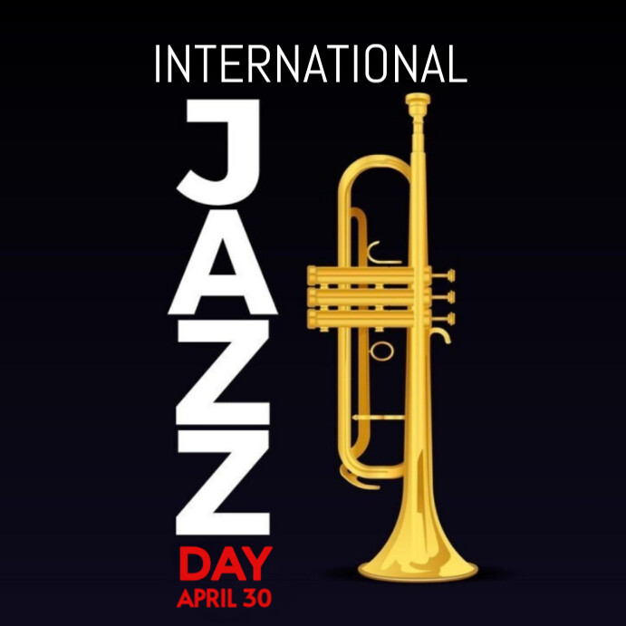 Black Maximalist International Jazz Day Instagram Post Template ...