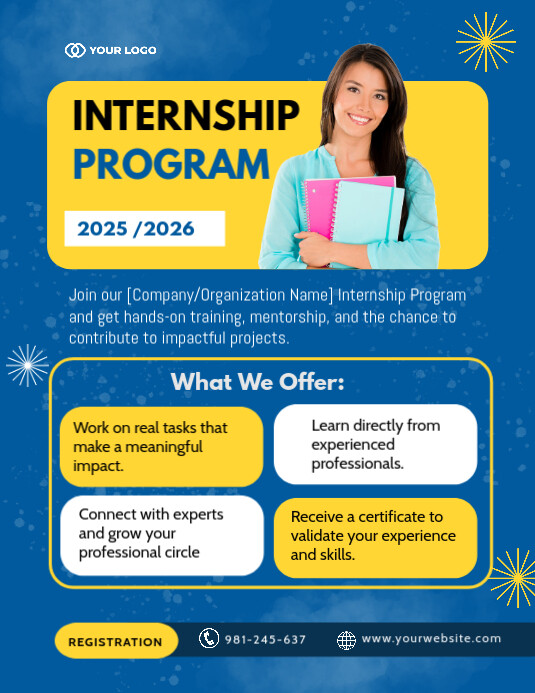 Copy of Black Maximalist Internship Flyers Flyer (us Letter) | PosterMyWall