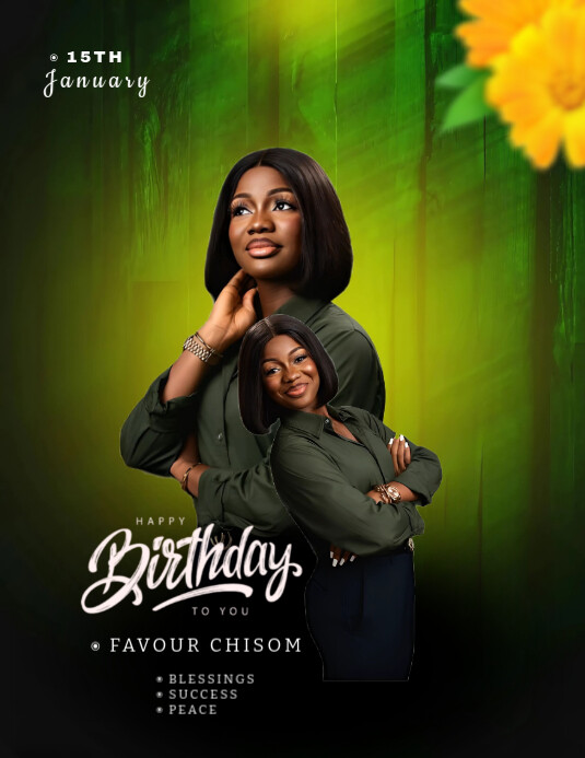 Copy of Black Maximalist January Born And Proud Flyer (us Letter ...