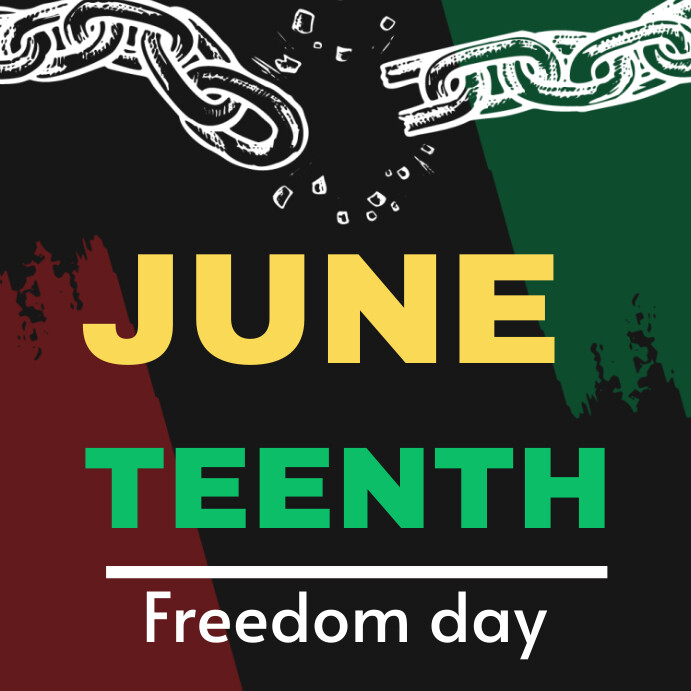 Black Maximalist June Teeth Freedom Day Insta Templat | PosterMyWall
