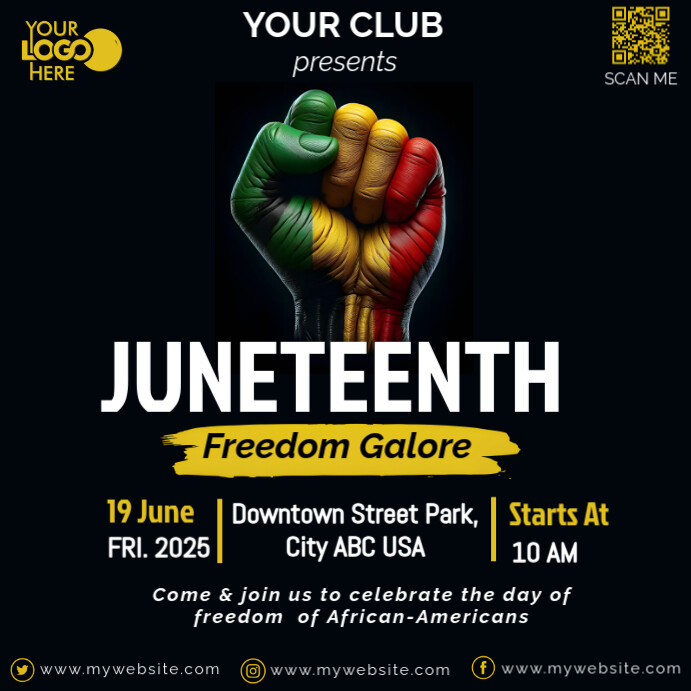 Copy of Black Maximalist Juneteenth Event Plan Program Instagram Post ...