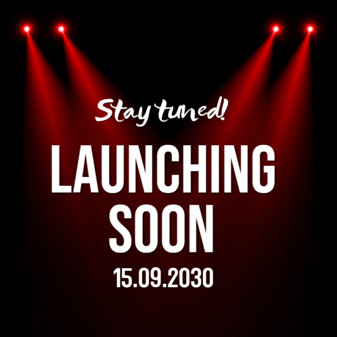 Black Maximalist Launching Soon Instagram Post Template | PosterMyWall