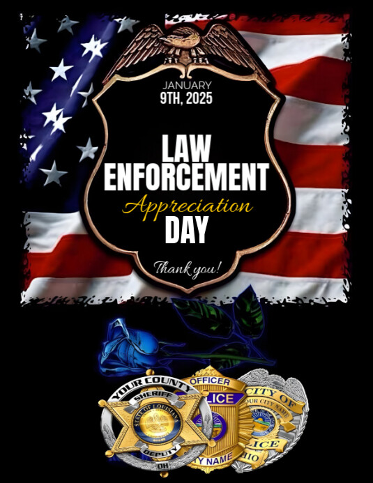 Copy of Black Maximalist Law Enforcement Appreciation Day Flyer (us ...