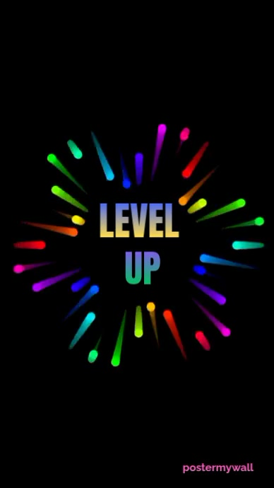 Black Maximalist Level Up – Sparkling Color Motion Video Digital ...