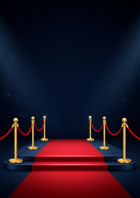 Black Maximalist Luxury Grand Opening/red Carpet Event Background A4 Template | PosterMyWall