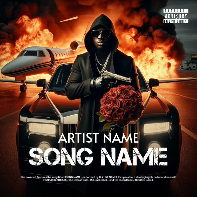 Black Maximalist Mafia Album Cover Template | PosterMyWall