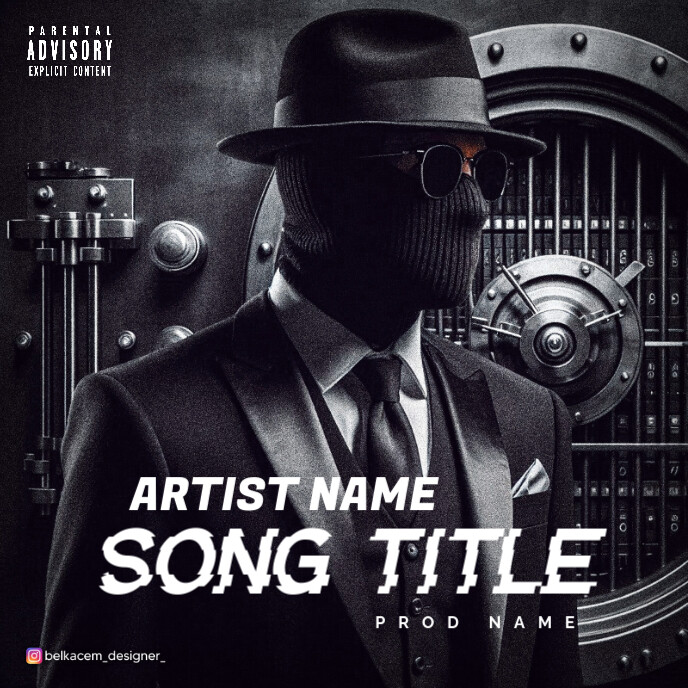 Copy of Black Maximalist Mafia Bank Album Cover | PosterMyWall