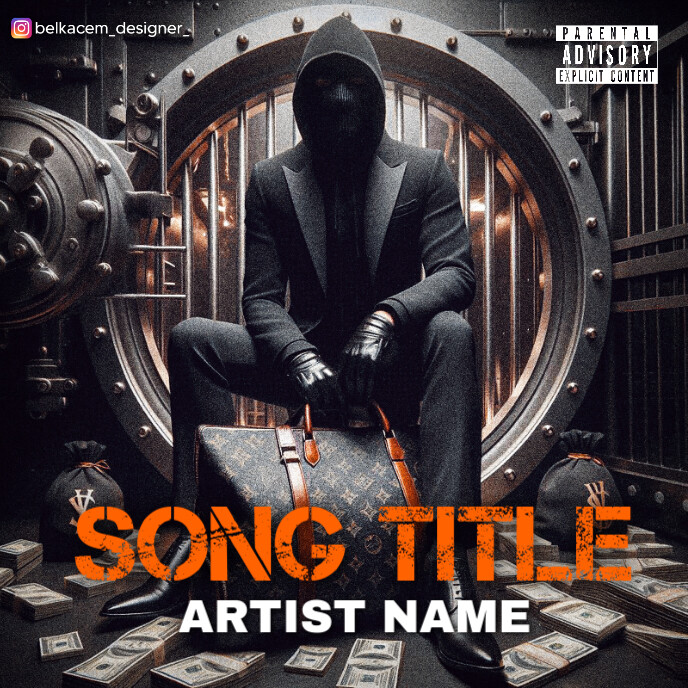 Copy of Black Maximalist Mafia Bank Album Cover | PosterMyWall