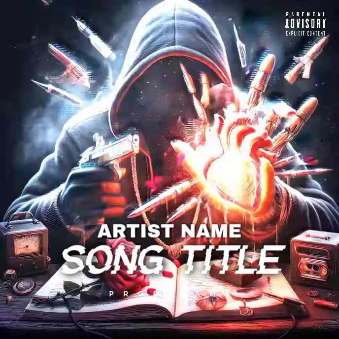 Black Maximalist Mafia Motion Album Cover Template | PosterMyWall