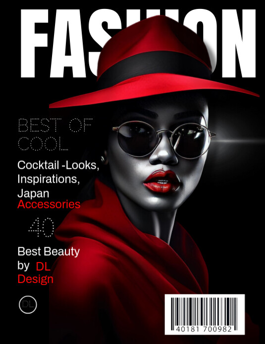 Black Maximalist Magazine Cover Flyer (us Letter) Template | PosterMyWall