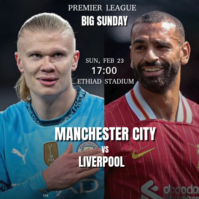 Plantilla de Black Maximalist Manchester City Vs Liverpool Instagram ...