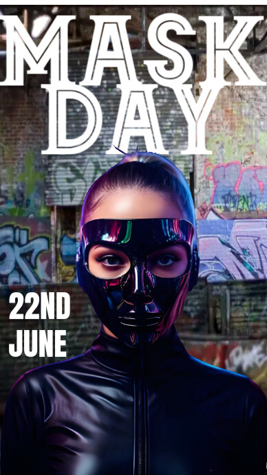Copy of Black Maximalist Mask Day Instagram Story | PosterMyWall