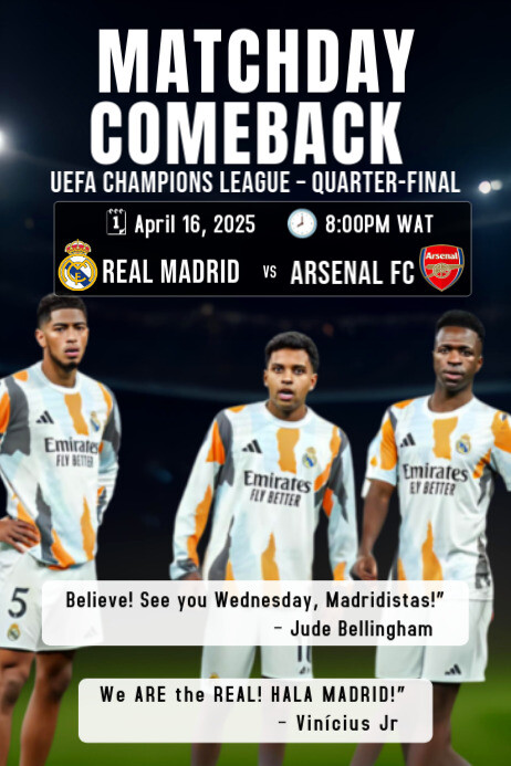 Black Maximalist Match Day Comeback” / Uefa Champions League ...