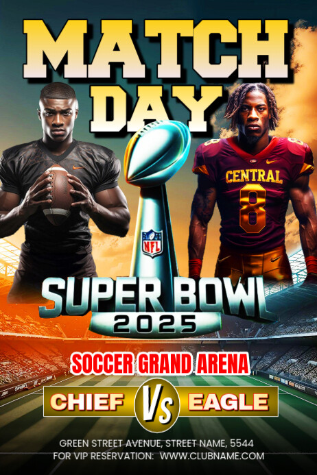 Black Maximalist Match Day Poster Poster Template | PosterMyWall