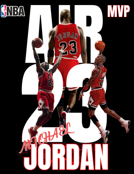 Black Maximalist Michael Jordan Flyer (us Letter) Template | PosterMyWall