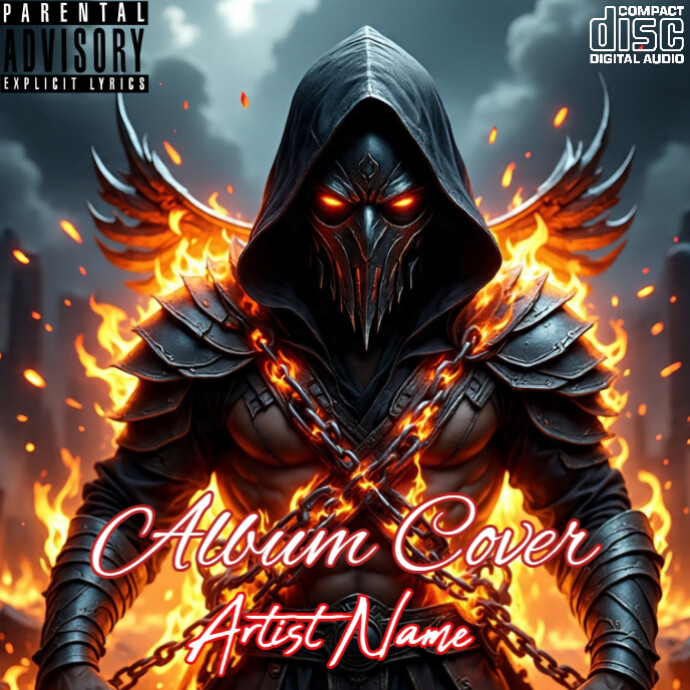 Black Maximalist Mixtape Album Cover Template | PosterMyWall