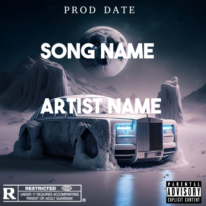 Black Maximalist Music Album Cover Template | PosterMyWall