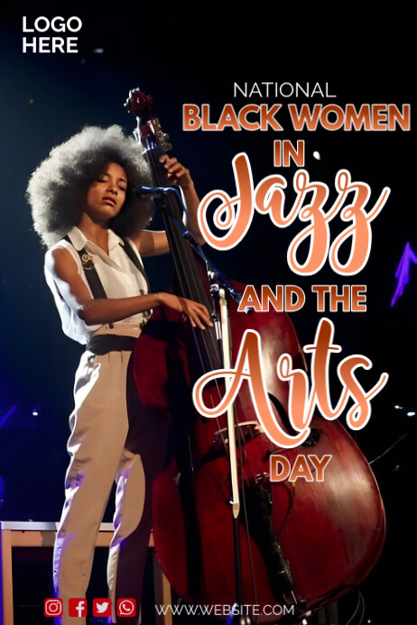 Plantilla de Black Maximalist National Black Women In Jazz And The Arts ...