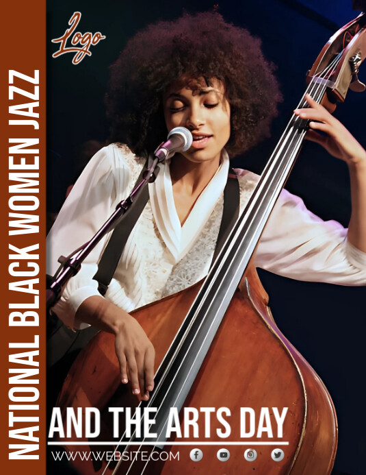 Black Maximalist National Black Women In Jazz And The Arts Day Flyer ...