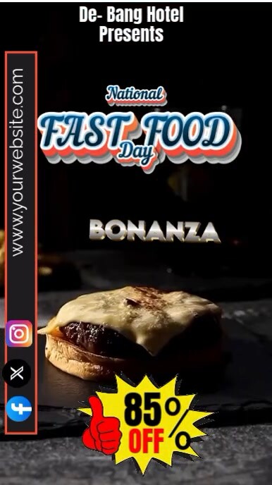 Copy of Black Maximalist National Fast Food Day Instagram Story ...