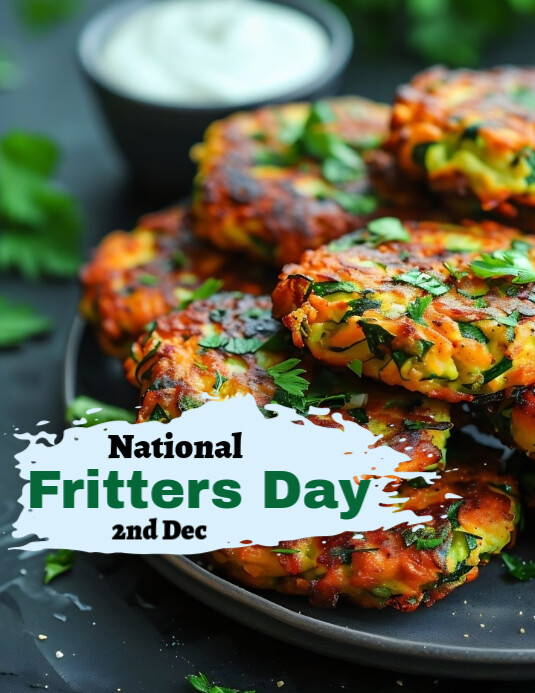 Copy of Black Maximalist National Fritters Day Flyer (us Letter ...