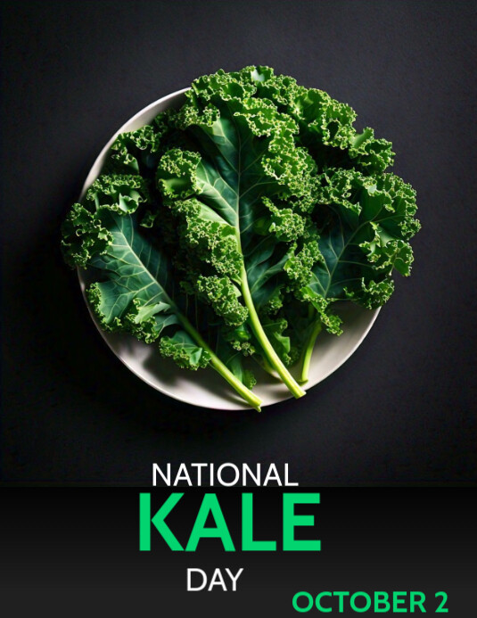 Copy of Black Maximalist National Kale Day Flyer (us Letter) | PosterMyWall