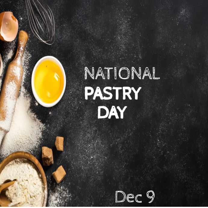 Copy of Black Maximalist National Pastry Day Instagram Post | PosterMyWall