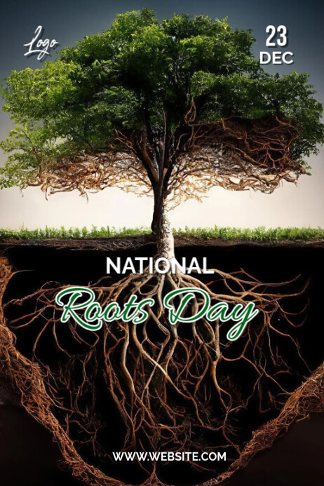Black Maximalist National Roots Day Poster Template | PosterMyWall