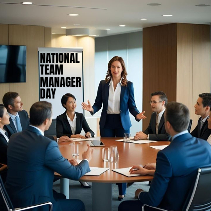 Black Maximalist National Team Manager Day Instagram Post Template ...