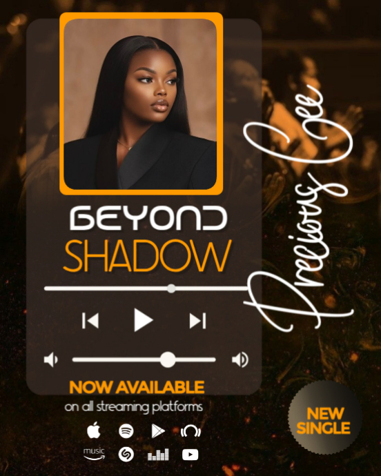 Black Maximalist New Song Album Cover Instagram Portrait Template ...