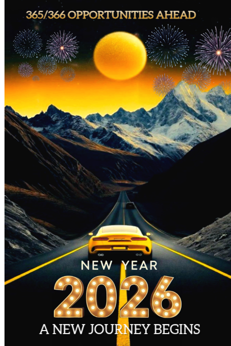 Black Maximalist New Year Template Design Poster | PosterMyWall