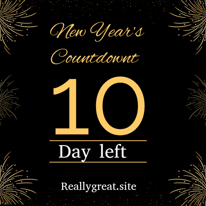 Plantilla de Black Maximalist New Year Year Countdown Instagram Post ...