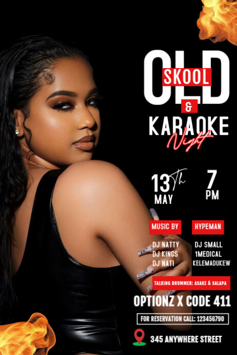 Black Maximalist Night Party Poster Template | PosterMyWall