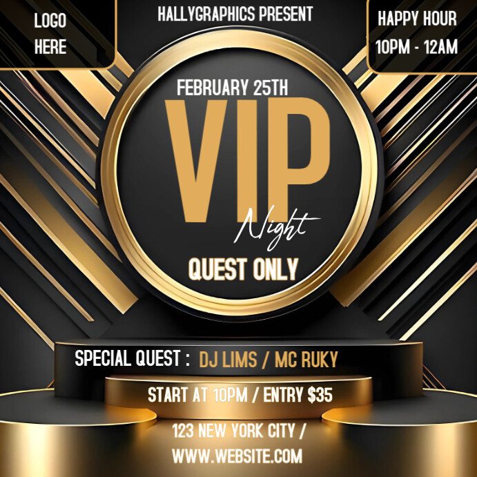 Copy of Black Maximalist Night Party/ Vip Night Party/ Party Club ...