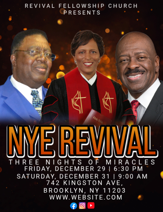 Black Maximalist Nye Revival Flyer (us Letter) Template | PosterMyWall