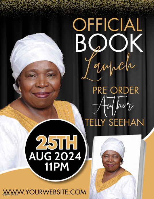 Black Maximalist Official Book Launch Flyer Template | PosterMyWall