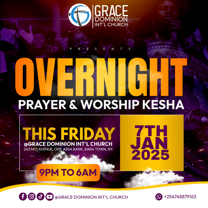 Copy of Black Maximalist Overnight Kesha Instagram Post | PosterMyWall