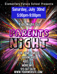 Parents' Night Out flyer Template | PosterMyWall