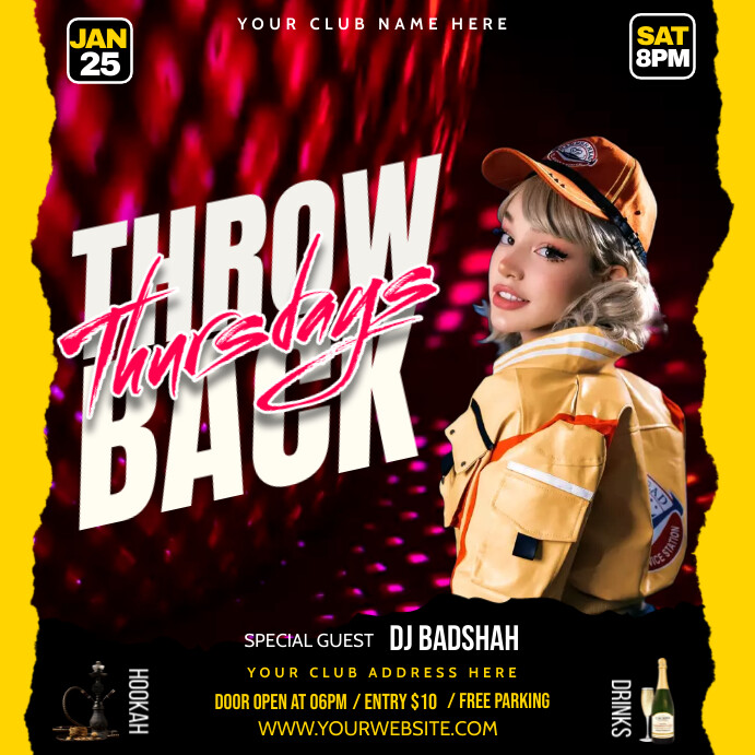 Black Maximalist Party Ad Template Instagram | PosterMyWall