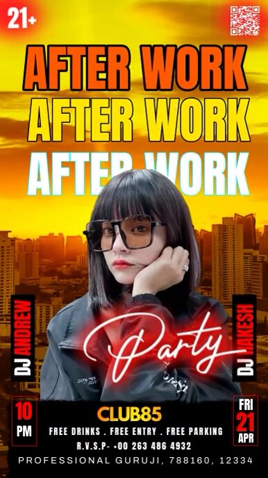 Black Maximalist Party Ad Template Instagram | PosterMyWall