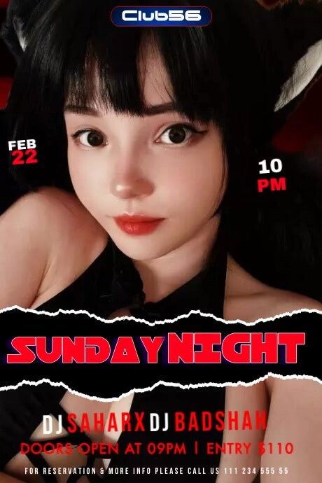 Black Maximalist Party Ad Template Poster | PosterMyWall