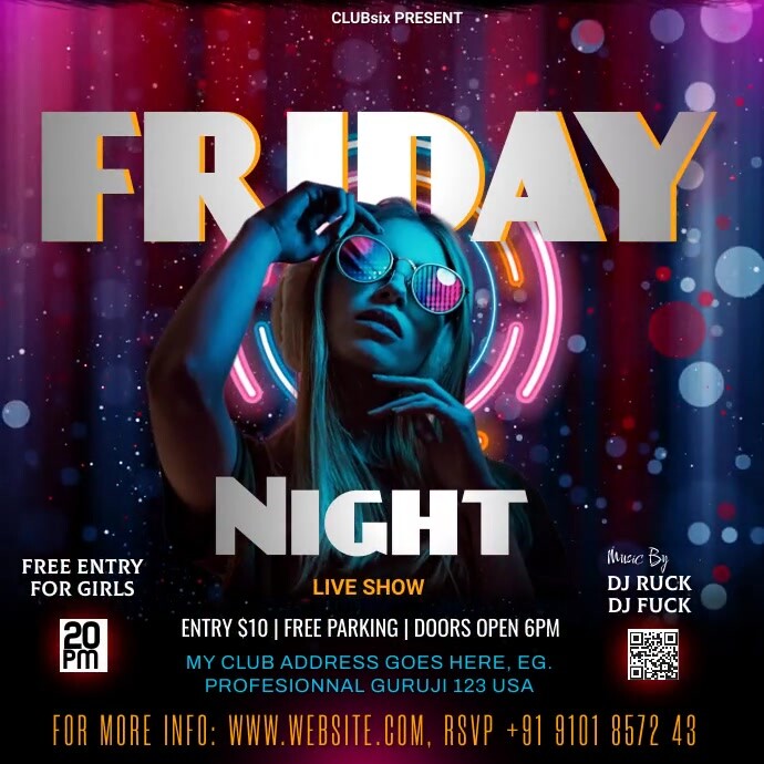 Black Maximalist Party Animated Poster Instag Template | PosterMyWall