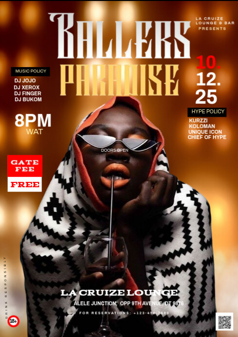 Copy of Black Maximalist Party Flyer A4 | PosterMyWall