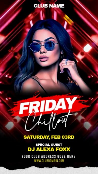 Black Maximalist Party Flyer Digital Display (9:16) Template | PosterMyWall