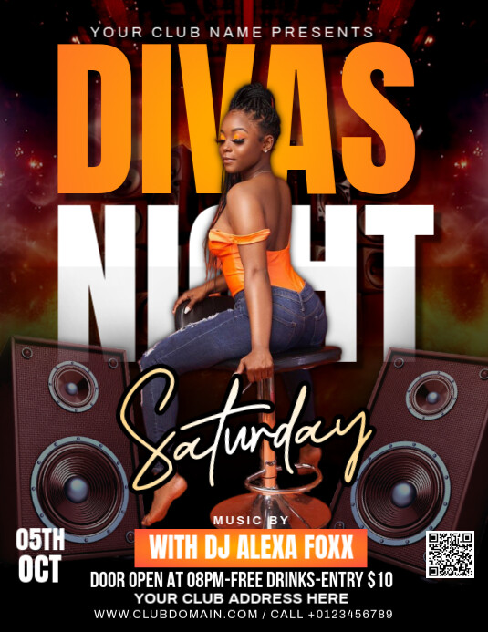 Black Maximalist Party Flyer Flyer (us Letter) Template | PosterMyWall