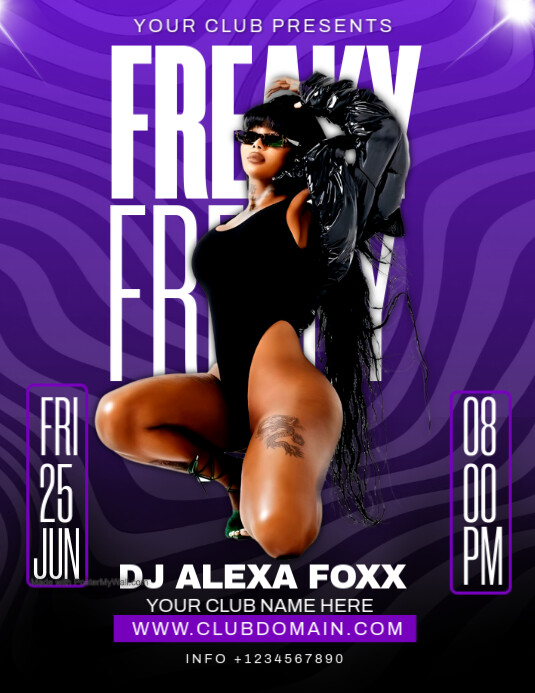 Black Maximalist Party Flyer Flyer (us Letter) Template | PosterMyWall