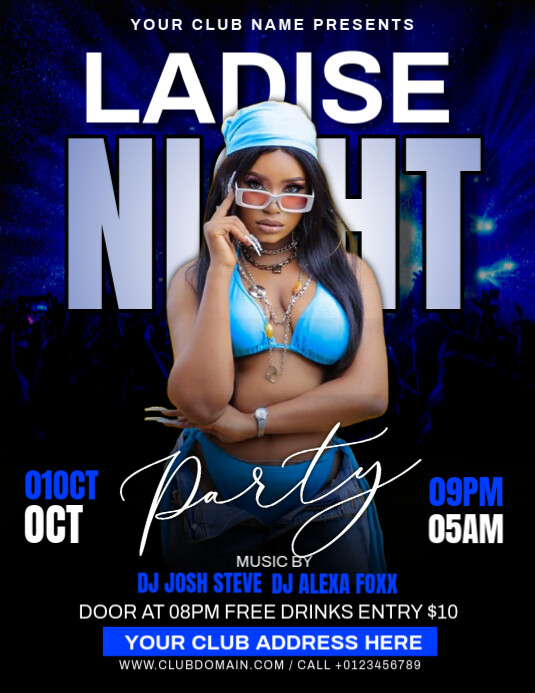 Black Maximalist Party Flyer Flyer (us Letter) Template | PosterMyWall