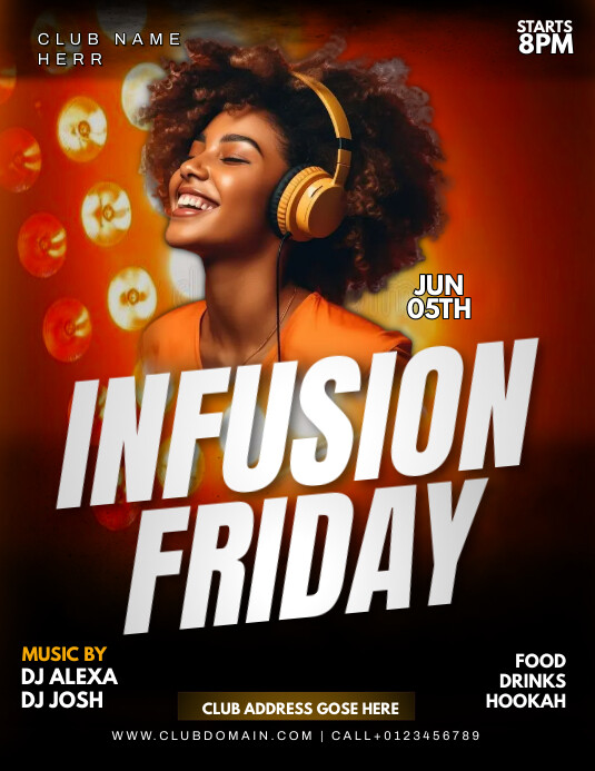 Black Maximalist Party Flyer Flyer (us Lette Template | PosterMyWall